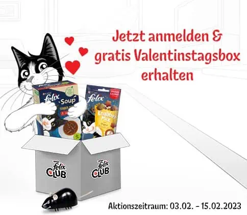 Felix Club: Gratis Valentinstagsbox