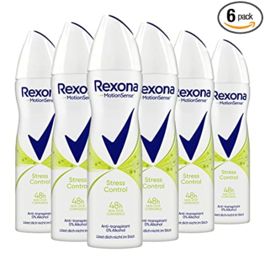 Rexona MotionSense Deo Spray Stress Control Anti-Transpirant 6er Pack ...