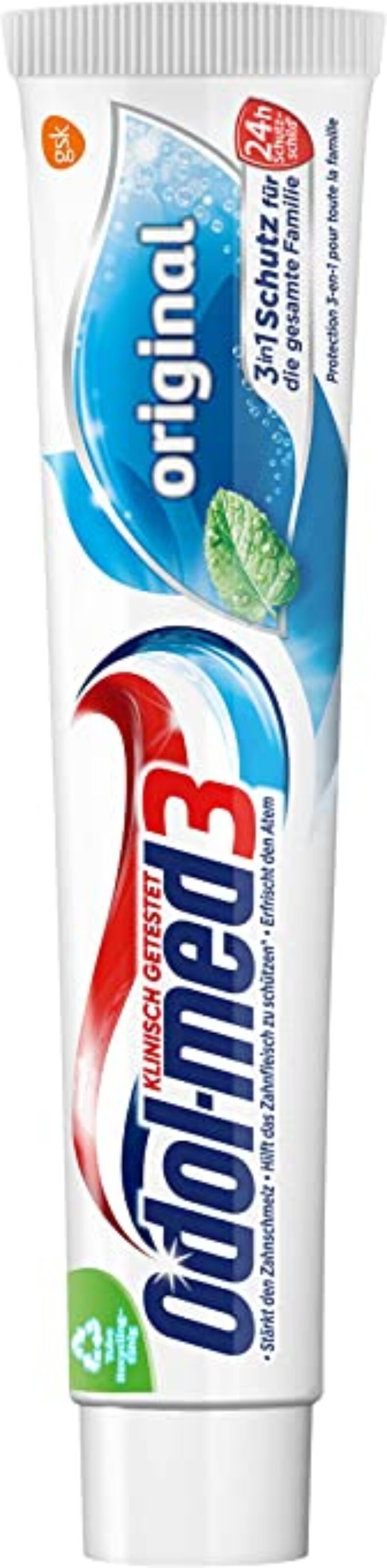 Odol-med3 Original Zahnpasta 3in1 Schutz 75ml ab 0,89 € inkl. Prime-Versand