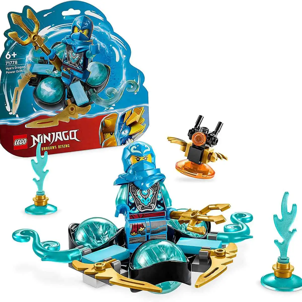 LEGO 71778 NINJAGO Nyas Drachenpower-Spinjitzu-Drift Spielzeug - für 7 ...