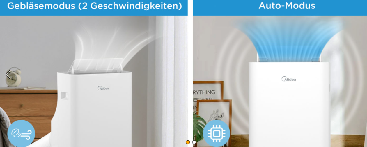 Comfee Midea Silent Cool 26 Pro - Mobiles Klimagerät 9000 BTU