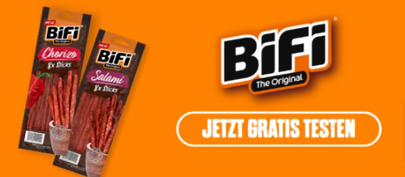 Gratis testen: BiFi Sticks Salami/Chorizo - Exklusive Angebote