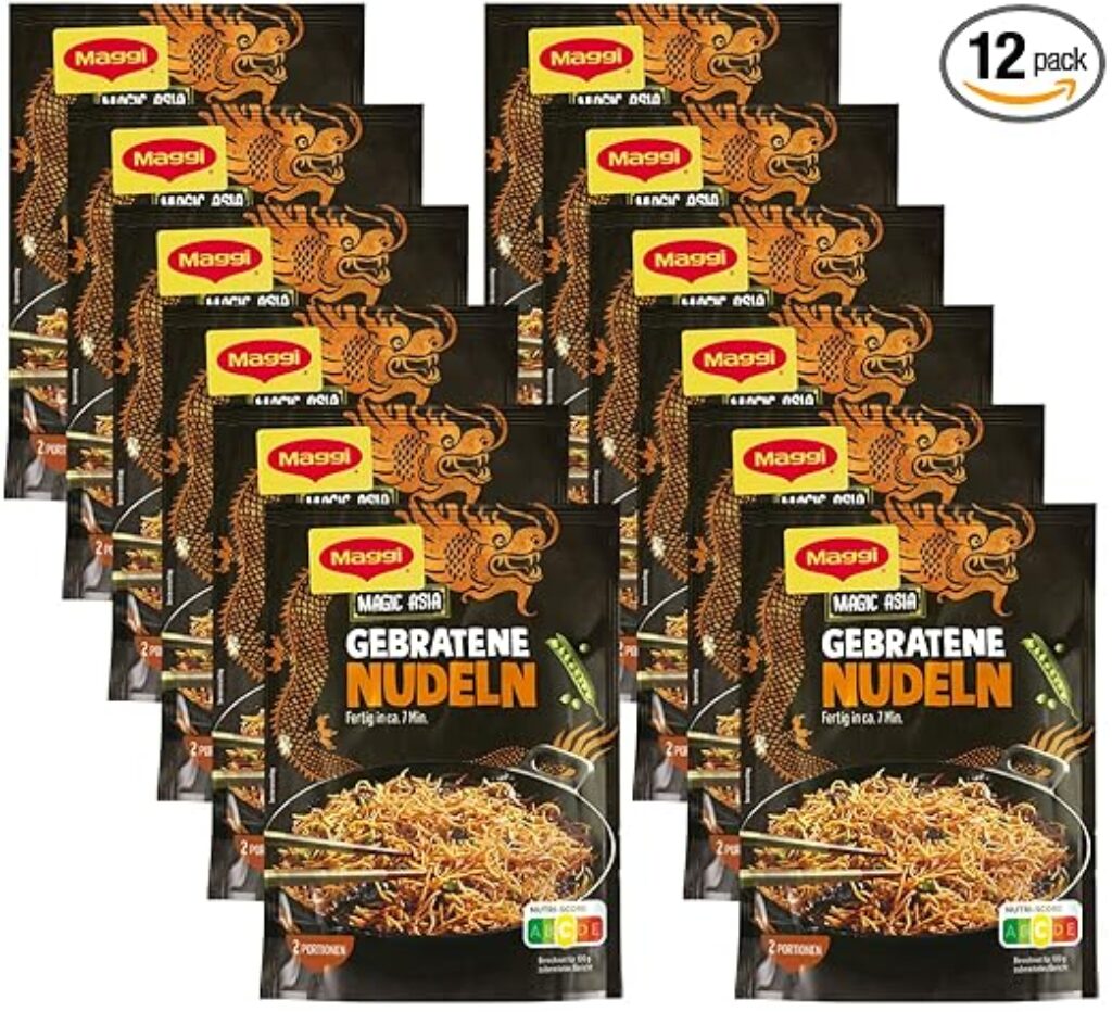 MAGGI Magic Asia Gebratene Nudeln 12er Pack 🍜 (12 x 121g) ab 12,20 ...