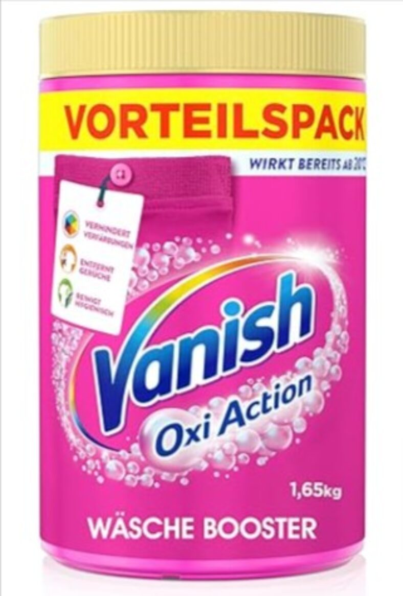 Vanish Oxi Action Pulver Pink 1,65kg - Angebote ab 9,89