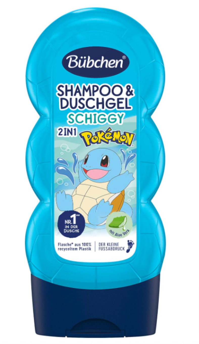 Bübchen Shampoo & Duschgel Pokémon Schiggy Edition 230ml - Top-Angebot!