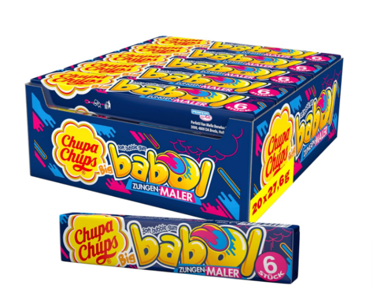 Chupa Chups Big Babol Zungenmaler, 20 x 27,6g für 7,76 € inkl. Prime ...