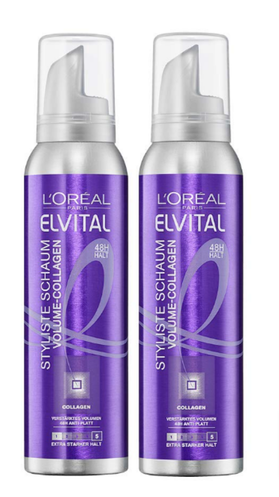 L'Oréal Paris Elvital Styliste Schaumfestiger, Haarschaum für XXL ...