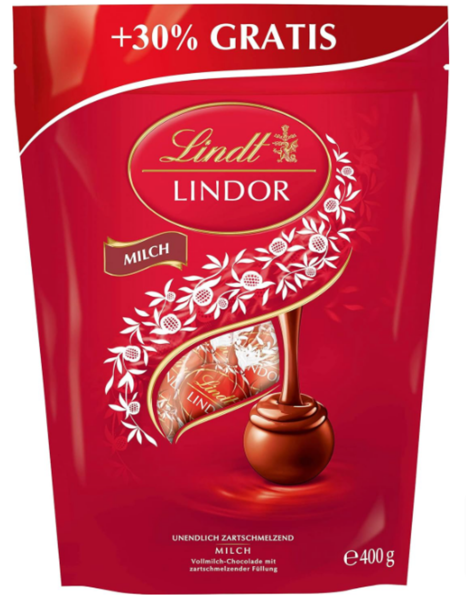 Lindt Schokolade LINDOR Kugeln Milch | 400g für 7,89€ - Prime-Versand