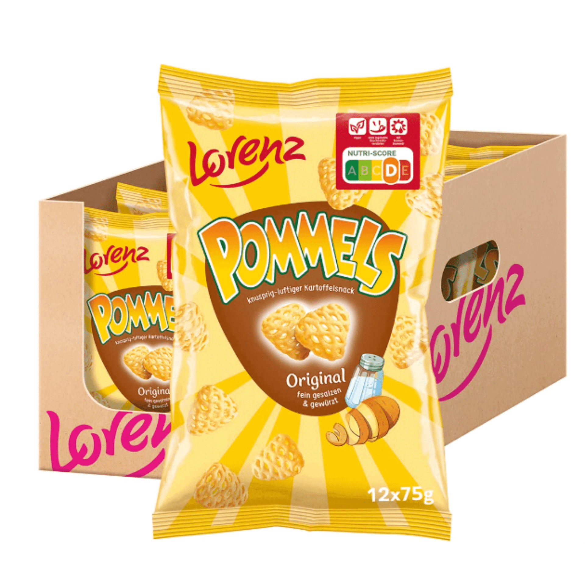 Lorenz Snack World Pommels Original, 12er Pack (12 x 75 g) ab 12,38 ...