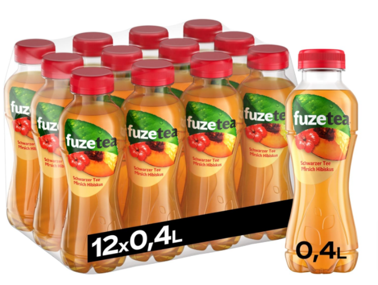 Fuze Tea Schwarzer Tee Pfirsich Hibiskus (12 x 400 ml) - Angebote ab 10 ...