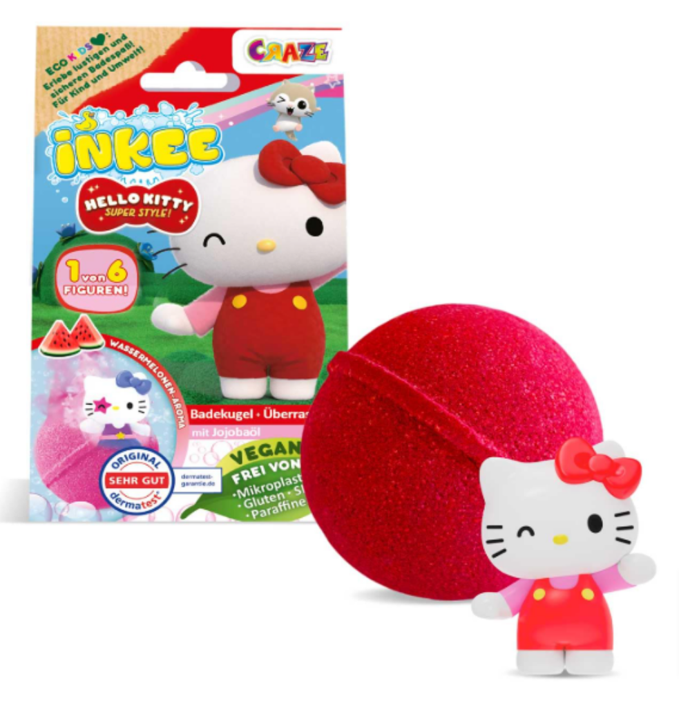 INKEE Hello Kitty - Badebombe Kinder mit Überraschung für 2,99 € inkl ...