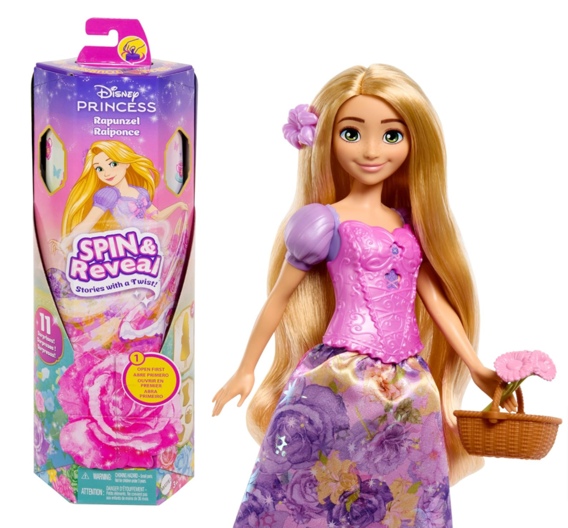 Mattel Disney Prinzessin Rapunzel Modepuppen-Set HTV86 für 10,77 € inkl ...