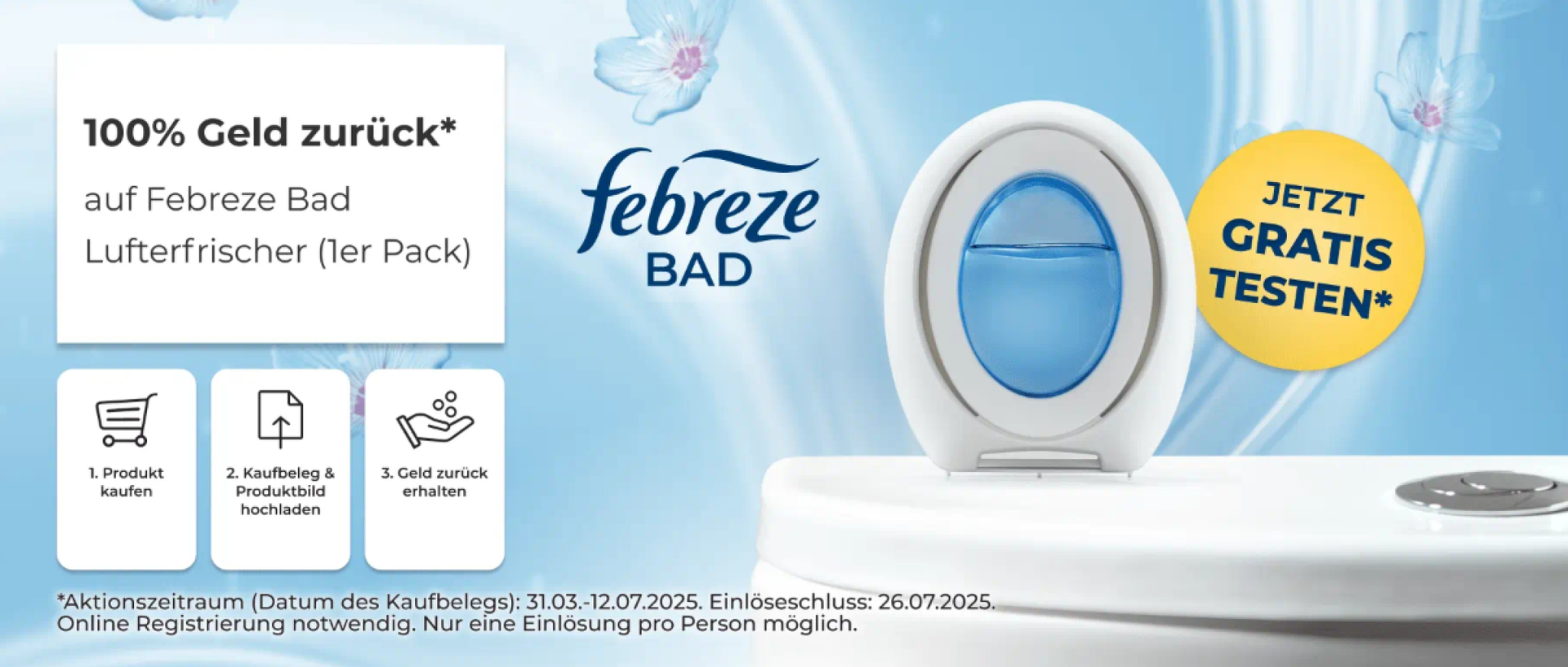 Febreze Bad Lufterfrischer gratis testen