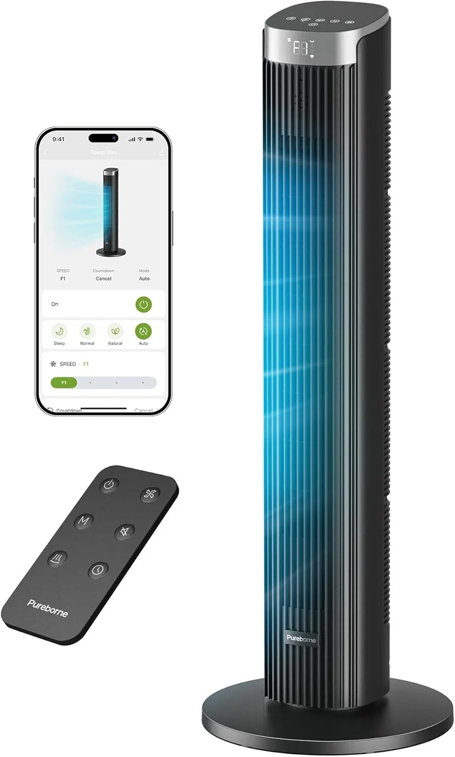 Leiser Ventilator 23dB Smart Turmventilator für 53,99